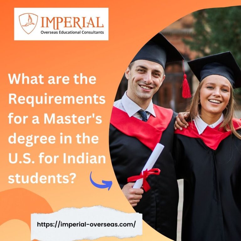 Requirements for a Master's degree in the U.S. for Indian students