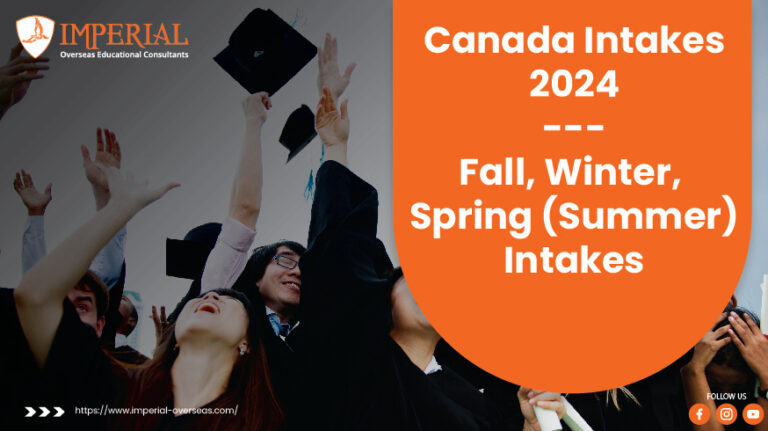 Canada Intakes 2024 | Fall, Winter, Spring (Summer) Intakes