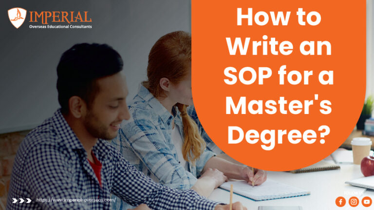 How to Write an SOP for a Master's Degree | Imperial Overseas
