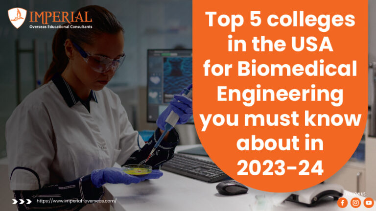 Top 5 colleges in the USA for Biomedical Engineering in 2023-2024